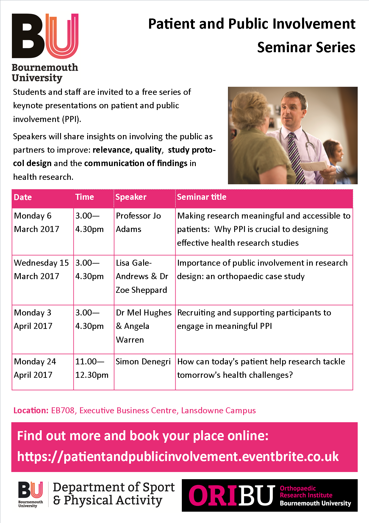 BU Research Blog | Public & Patient Involvement (PPI) – Seminar Series ...