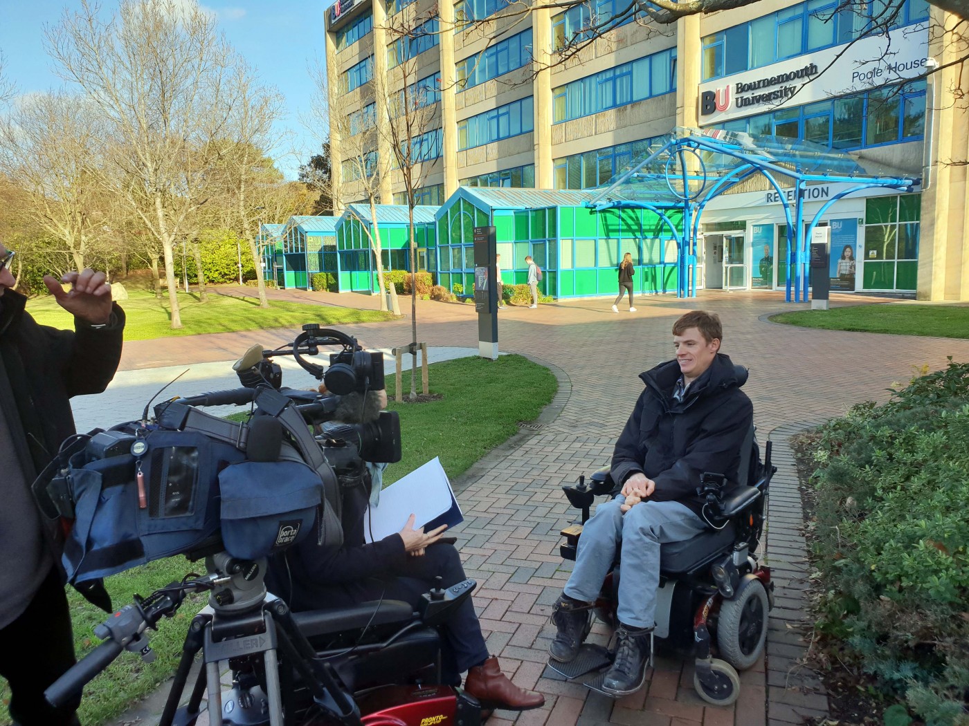 BU Research Blog | BBC South filming of Assistive Technology research ...