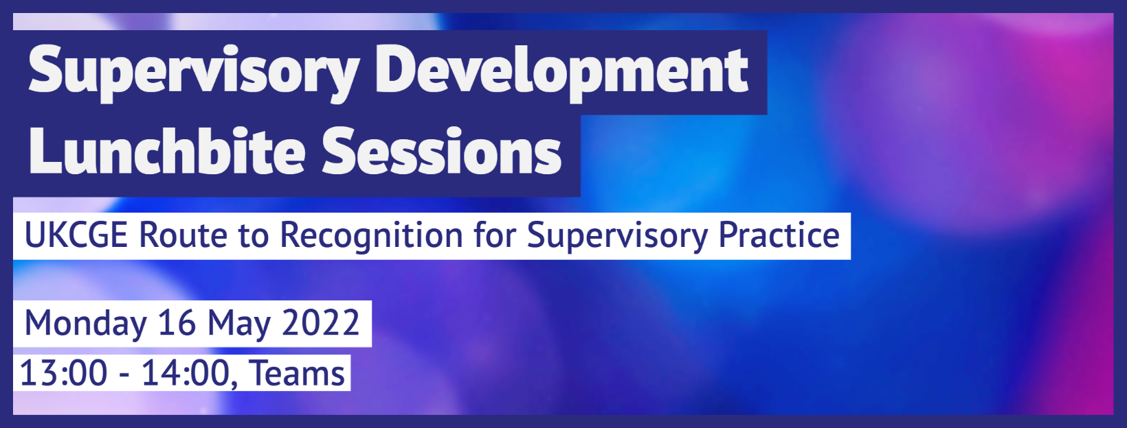 BU Research Blog | PGR Supervisory Lunchbites | UKCGE Route to ...