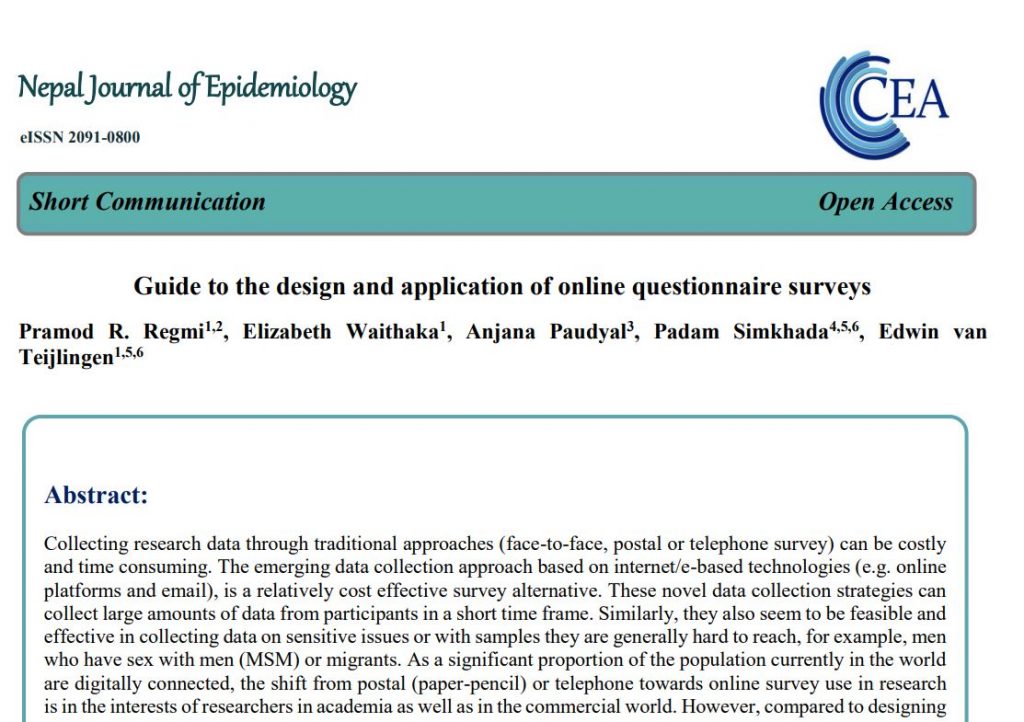 BU Research Blog | Methods paper: Online questionnaire surveys ...