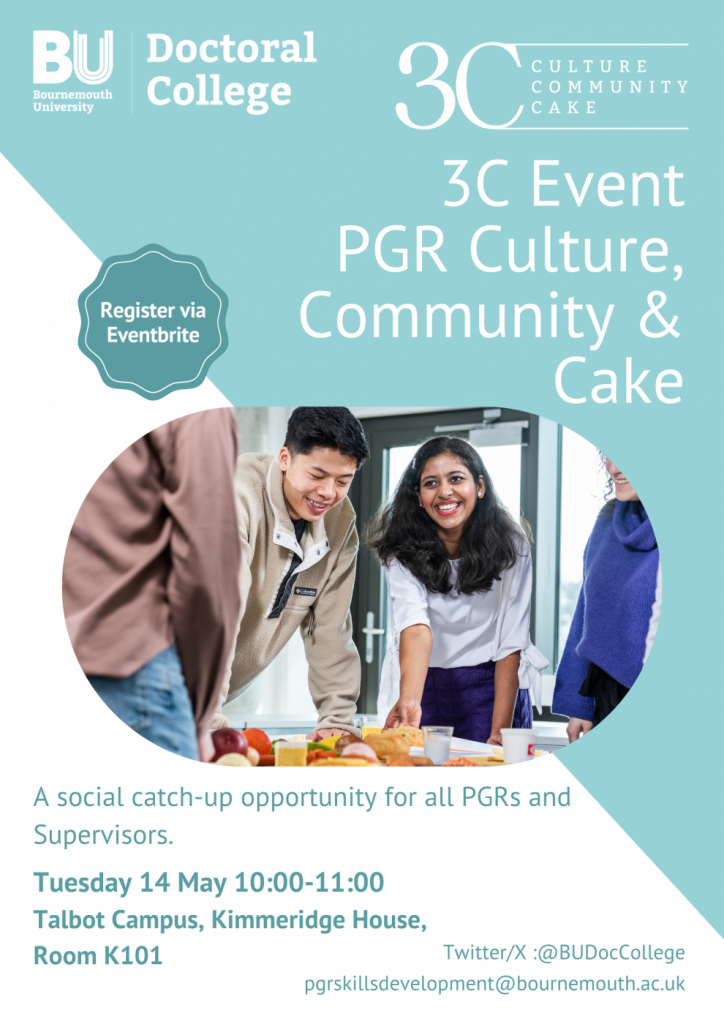 BU Research Blog | Upcoming 3C Event – PGR Culture, Community & Cake ...
